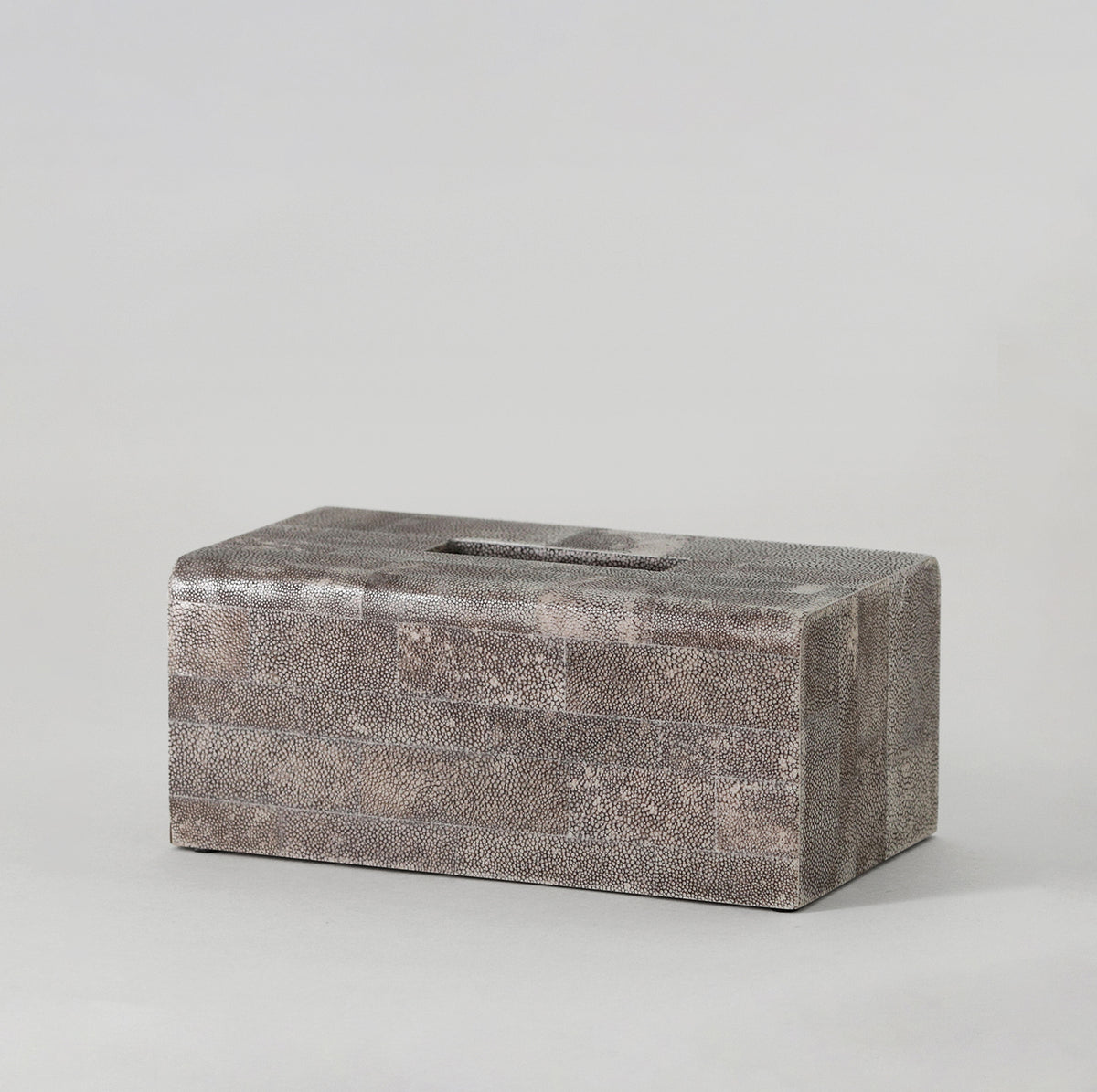 Tissue Box, Long, Parallel Line Shagreen – Alexander Lamont's Gift Shop